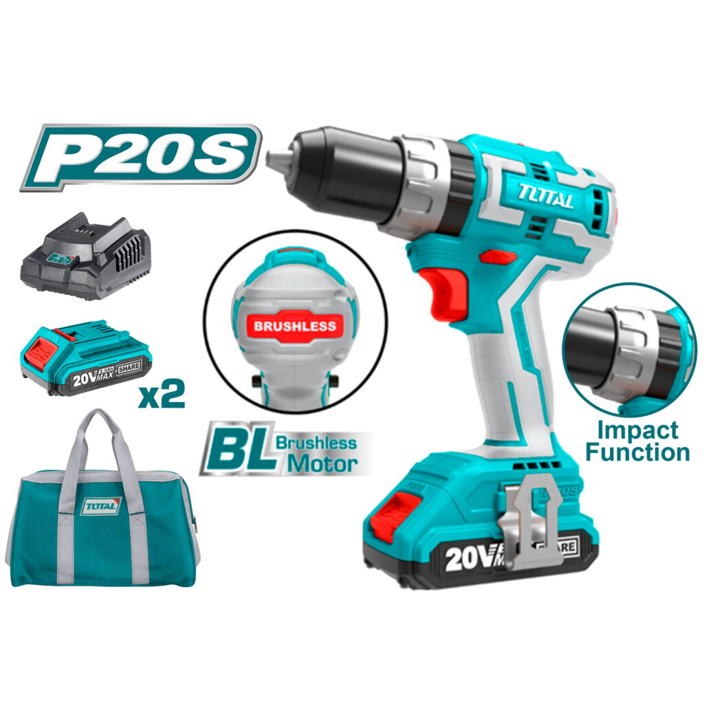 Lithium-Ion Brushless Impact Drill 20V – Total Tools Qatar